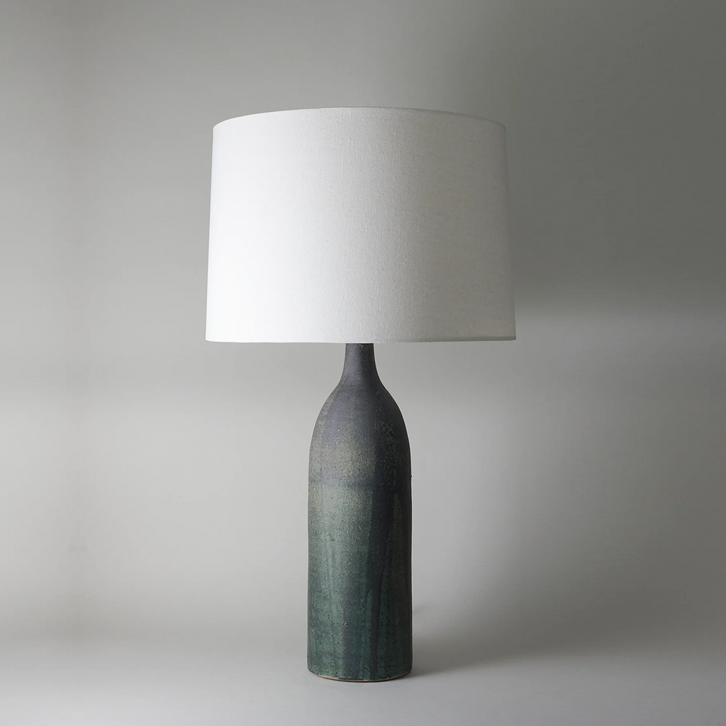 Victoria Morris Pottery | Extra Large Bottle Lamp – Lichen – Prevalent Projects